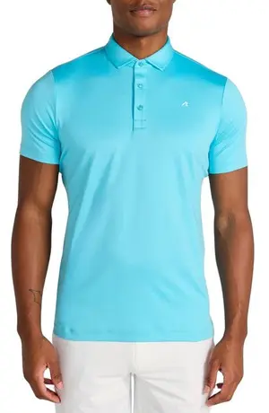REDVANLY Alpine Solid Performance Polo - Curacao