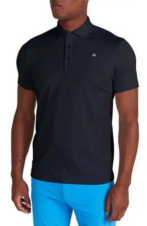 REDVANLY Alpine Solid Performance Polo - Tuxedo