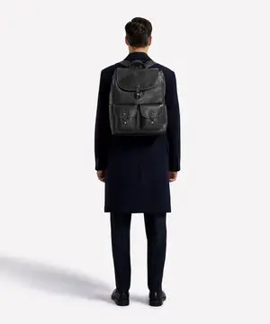 Ghurka Blazer No. 278 Backpack - Vintage Black Leather
