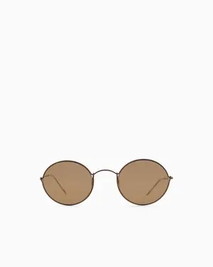 Giorgio Armani Oval Sunglasses - Gold