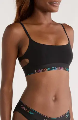 Calvin Klein Icon Pride Cotton Blend Bralette