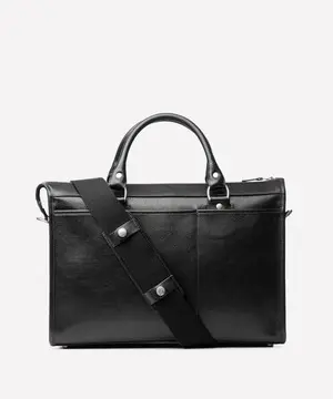 Ghurka Examiner No. 5 Briefcase - Vintage Black Leather