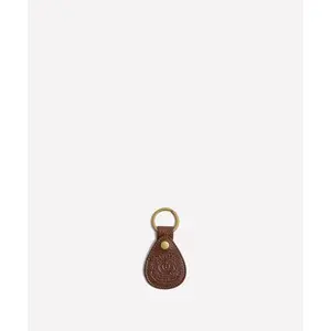 Ghurka Air Tag Fob - Vintage Chestnut Leather