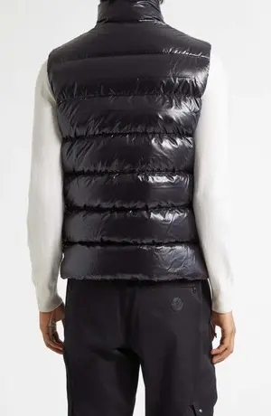 Moncler Tibb Water Repellent Down Puffer Vest - Black