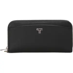Tumi Zip-around Continental Wallet - Black/ Gunmetal