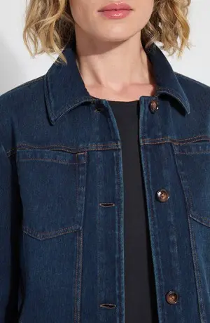 Lyssé Classic Denim Trucker Jacket - Indigo