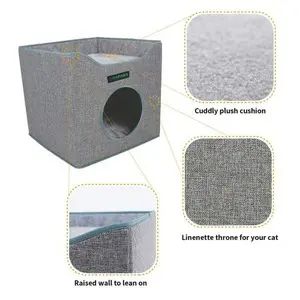 JESPET Foldable Cat Condo House