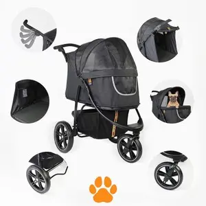 MY DUQUE Pet 3-wheel Stroller