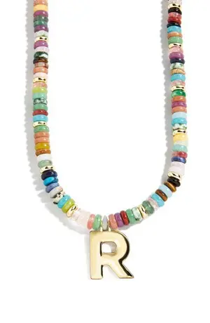 Baublebar Marcela Initial Pendant Necklace Gold - R