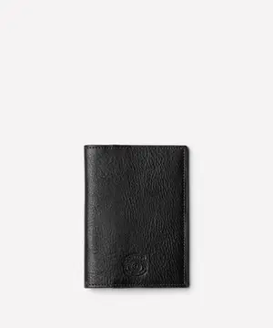 Ghurka Passport Case - Vintage Black Leather