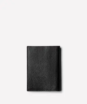 Ghurka Passport Case - Vintage Black Leather
