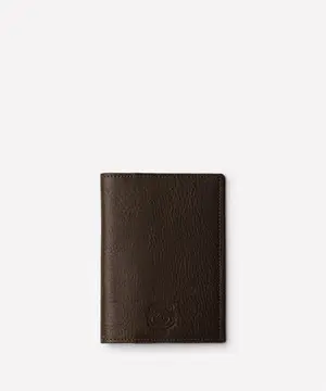 Ghurka Passport Case - Vintage Walnut Leather