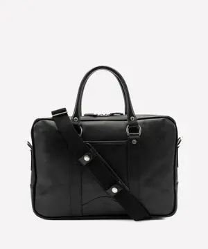 Ghurka Scout No. 295 Briefcase - Vintage Black Leather
