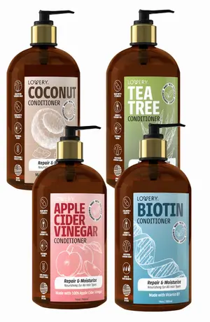 LOVERY 4-pack Conditioner Set Biotin, Coconut - None