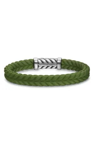 David Yurman Chevron Rubber Bracelet