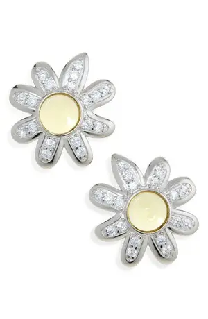 Collina Strada Chamomile Stud Earrings - Lemon