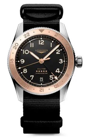 LONGINES Spirit Zulu Time 1925 Gmt Automatic Bracelet Watch - Black