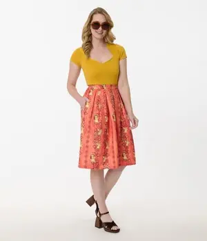 Unique Vintage Swing Skirt