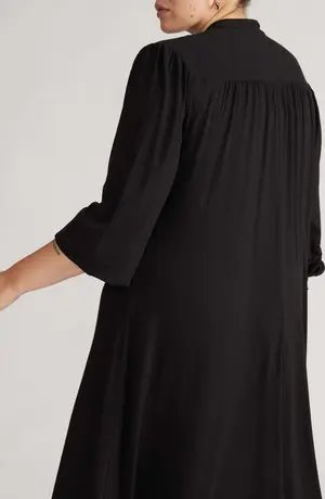 Universal Standard Long Sleeve Liquid Dress - Black