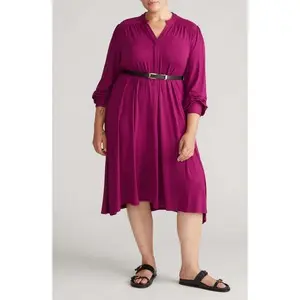 Universal Standard Long Sleeve Liquid Dress - Rothko Purple