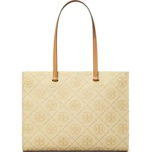 Tory Burch T Monogram Debossed Leather Tote