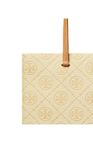 Tory Burch T Monogram Debossed Leather Tote