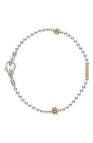 Lagos Caviar Icon Single Strand Bracelet - Silver
