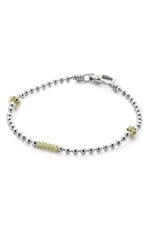 Lagos Caviar Icon Single Strand Bracelet - Silver