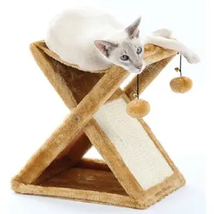ETNA PRODUCTS Foldaway Cat Play Tower And Scratching Post