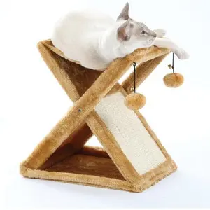 ETNA PRODUCTS Foldaway Cat Play Tower And Scratching Post
