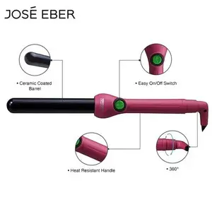JOSE EBER Clipless Curling Iron 1 - Pink