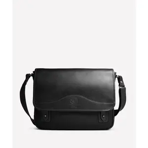 Ghurka Chelsea No. 306 Messenger Bag - Black Nylon & Leather
