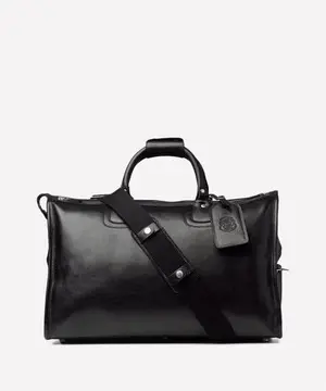 Ghurka Express No. 2 Travel Bag - Vintage Black Leather