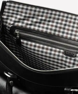 Ghurka Express No. 2 Travel Bag - Vintage Black Leather