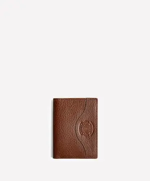Ghurka Vertical Card Case No. 396 - Vintage Chestnut Leather