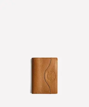 Ghurka Vertical Card Case No. 396 - Vintage Tan Leather