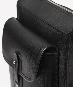 Ghurka Gearpack No. 4 Messenger Bag - Vintage Black Leather
