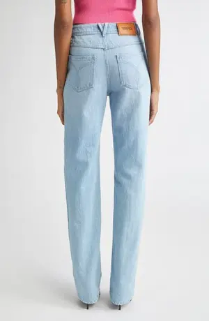 Versace Embellished Straight-leg Jeans