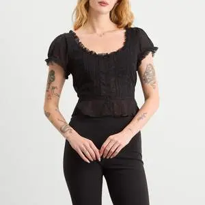 Rixo Sandi Top - Black