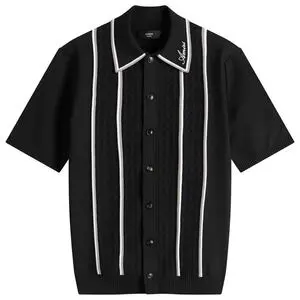 Amiri Script Stripe Shirt - Black