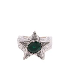 TWOJEYS Bomba Ring - Silver/green