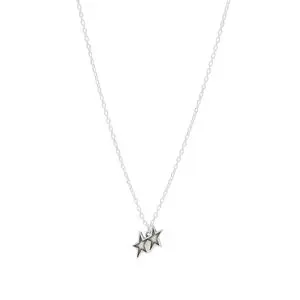 TWOJEYS Tilted Star Pendant Necklace - Silver