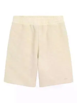 AMI Paris Curly Fleece Cotton Shorts