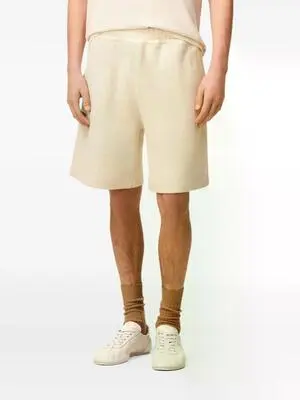 AMI Paris Curly Fleece Cotton Shorts