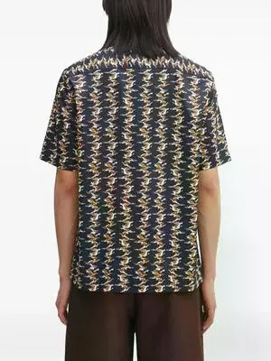 Fred Perry Camp-collar Patterned Shirt