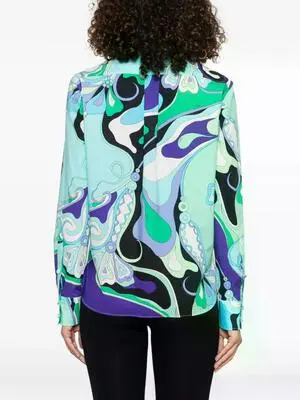 Emilio Pucci Abstract-print Cotton Shirt