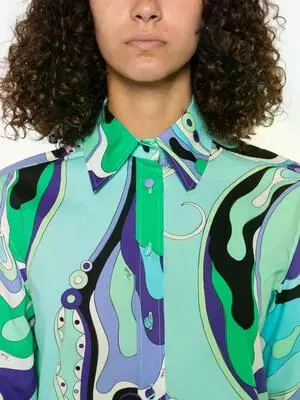 Emilio Pucci Abstract-print Cotton Shirt