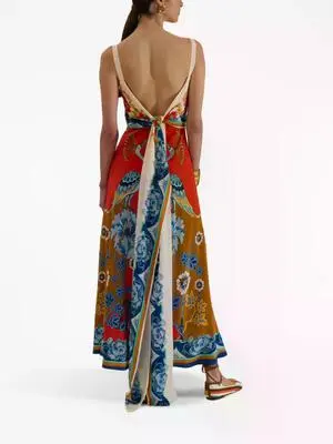 La DoubleJ Printed Silk Crepe De Chine Dress