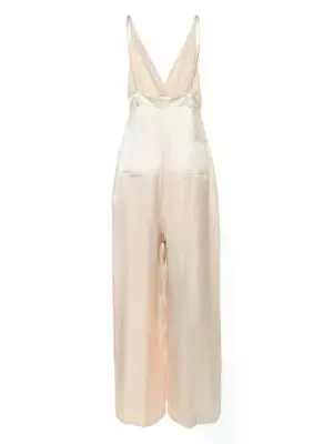 ALYSI V-neck Wide-leg Jumpsuit