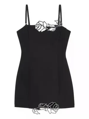 black mini dresses with roses Lunarose Floral Mini Dress main image 0